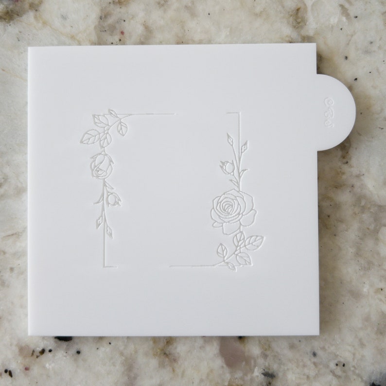 Rose Square Border Popup Embosser Cookie Biscuit Stamp Fondant - Etsy