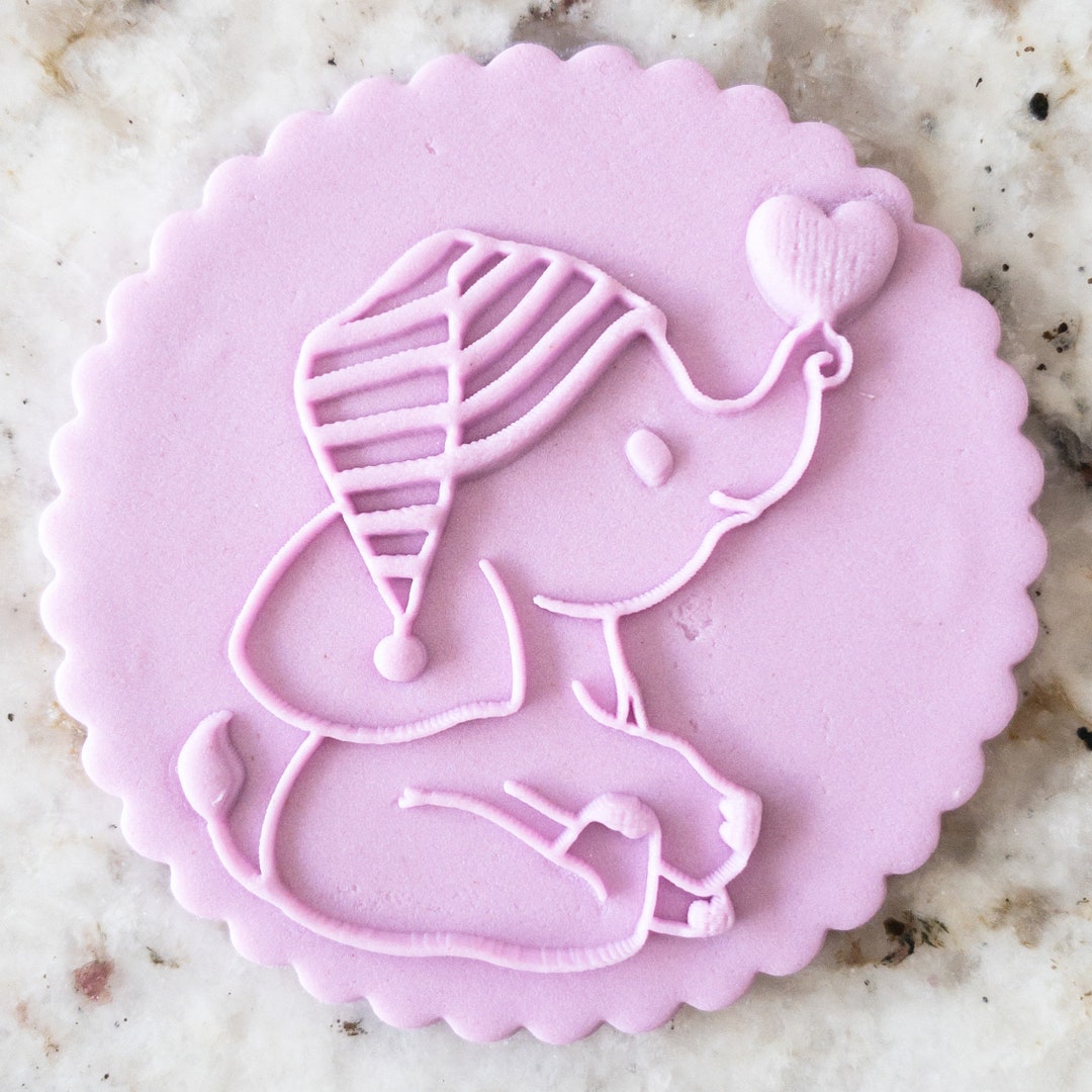Elle the Elephant Biscuit Cookie Popup Embosser Stamp Fondant Cake ...