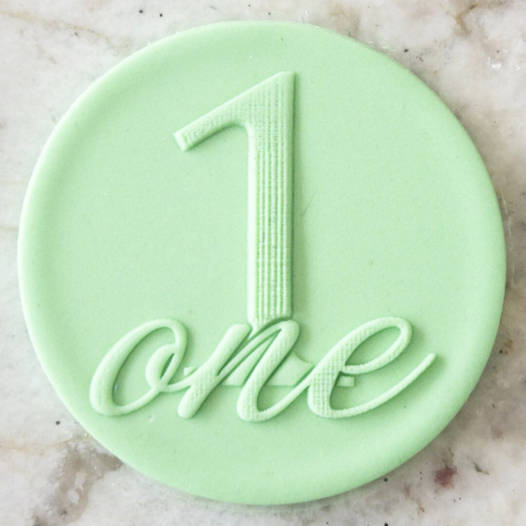 One Birthday 1 Popup Embosser Cookie Biscuit Stamp Fondant Cake ...