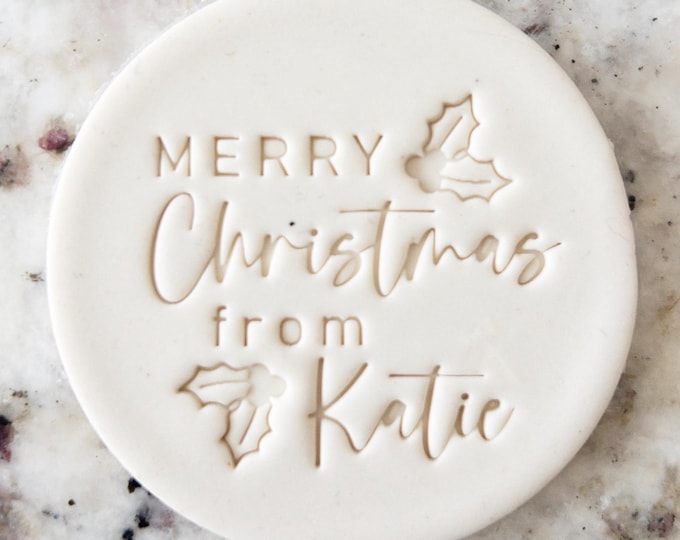 Personalized Cookie Cutter for Christmas, Stamp With Family Name ...