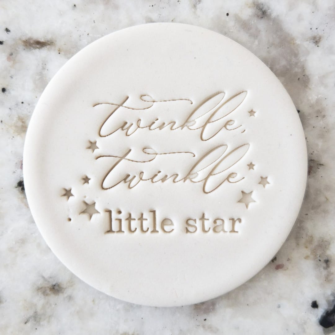 Twinkle Twinkle Little Star 2 Baby Cookie Biscuit Stamp Fondant Cake ...