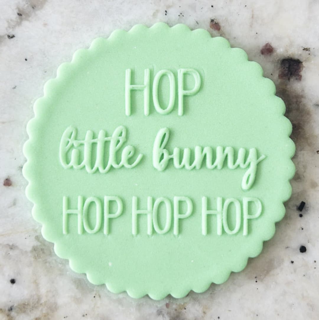 Hop Little Bunny Hop Hop Hop Popup Embosser Cookie Biscuit Stamp ...