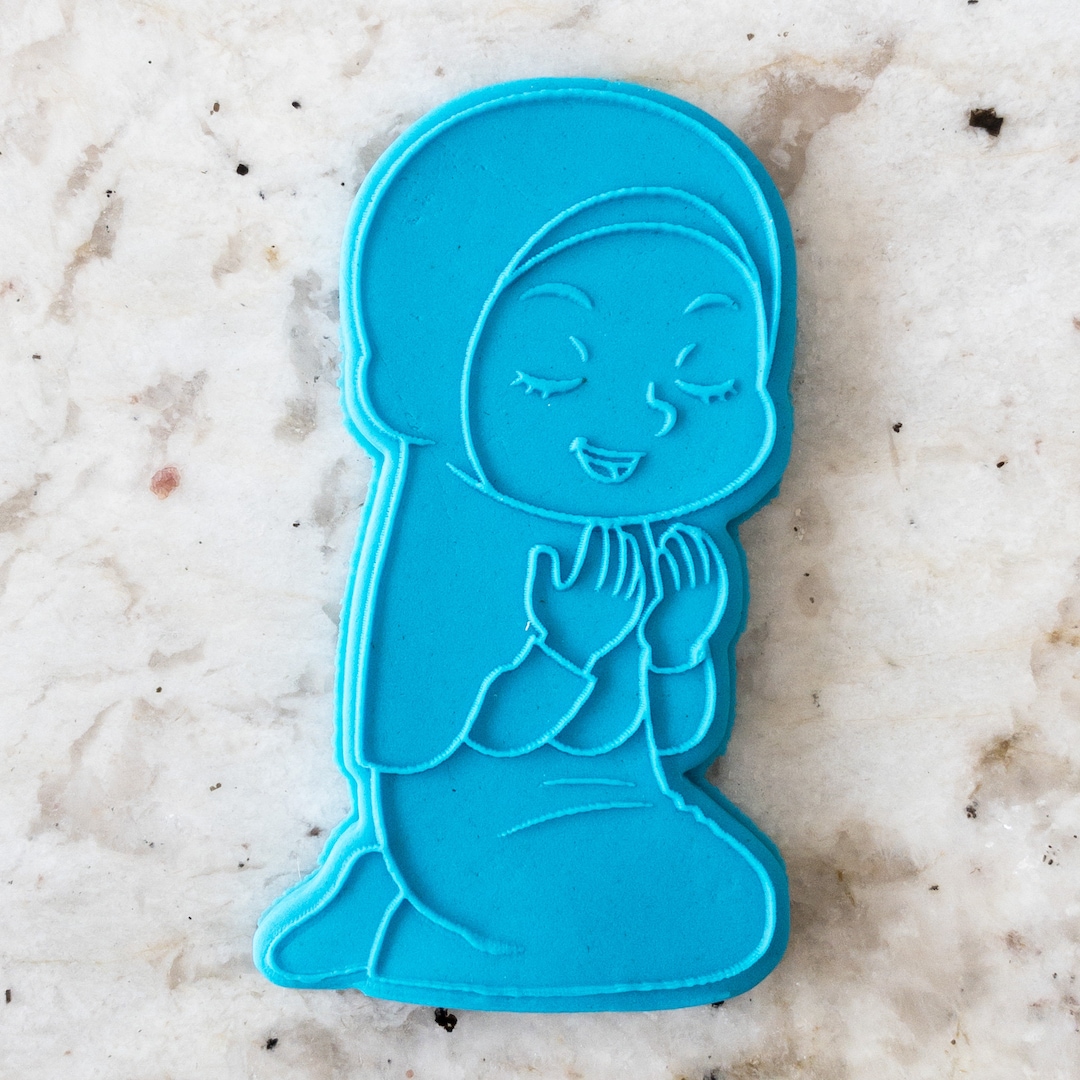 Praying Girl Biscuit Cookie Popup Embosser Stamp & Cutter Fondant Cake ...