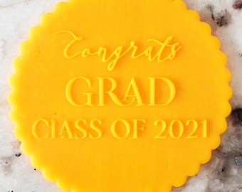 Graduation Embosser Stamp Congrats Grad Reverse Stamp - Etsy