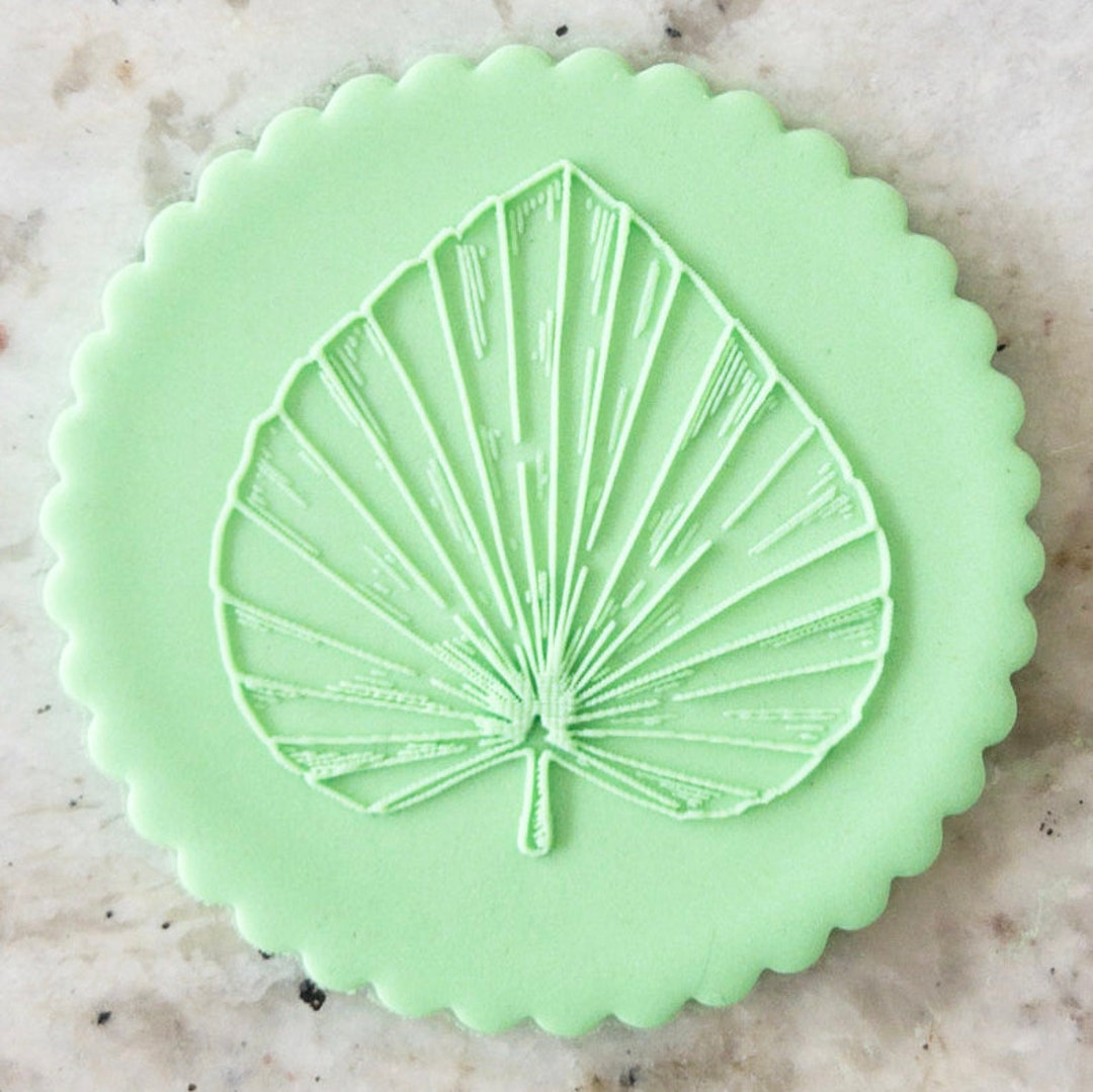 Palm Leaf Jungle Popup Embosser Cookie Biscuit Stamp Fondant Cake ...