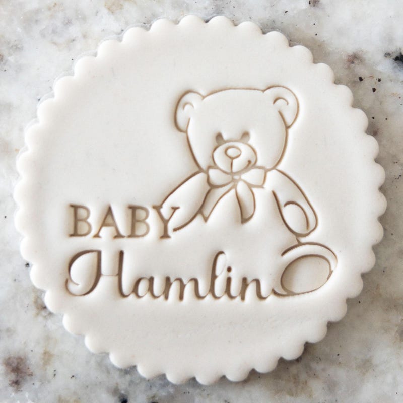 Teddy Bear Stamp for Cookies - Etsy UK