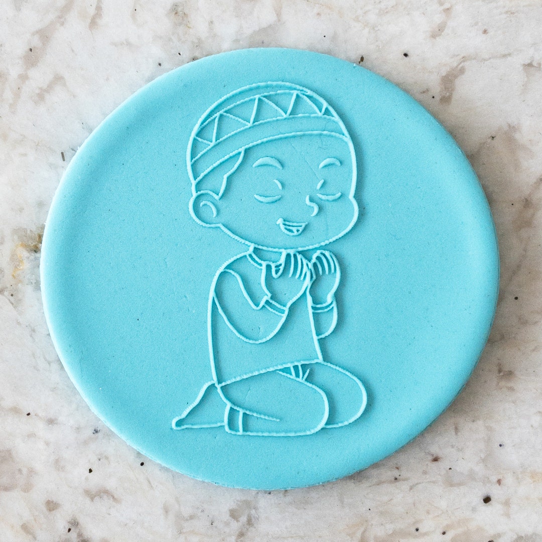 Praying Boy Biscuit Cookie Popup Embosser Stamp Fondant Cake Decorating ...