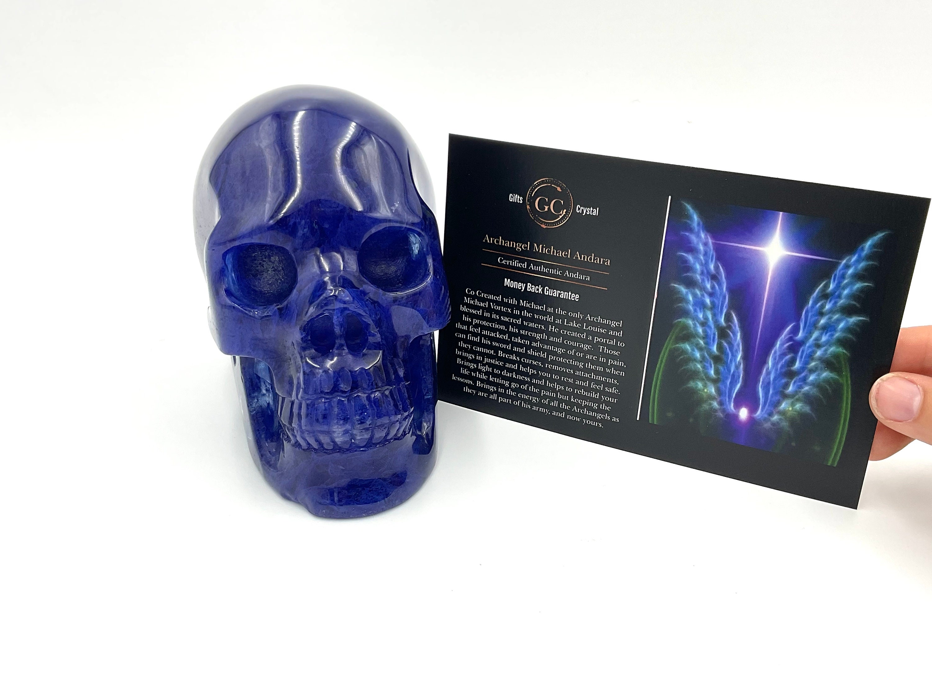 Archangel Michael Andara Crystal Skull. Blessed at Archangel Michael ...