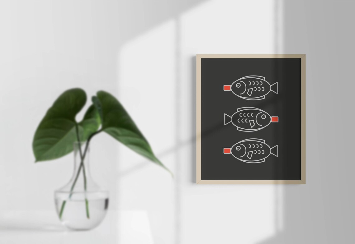 Soy Sauce Fish Bottle Poster Japanese Inspired Kitchen Decor - Etsy UK