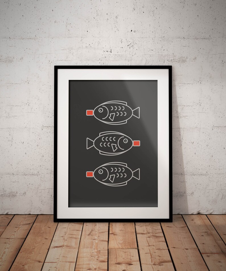 Soy Sauce Fish Bottle Poster Japanese Inspired Kitchen Decor - Etsy UK