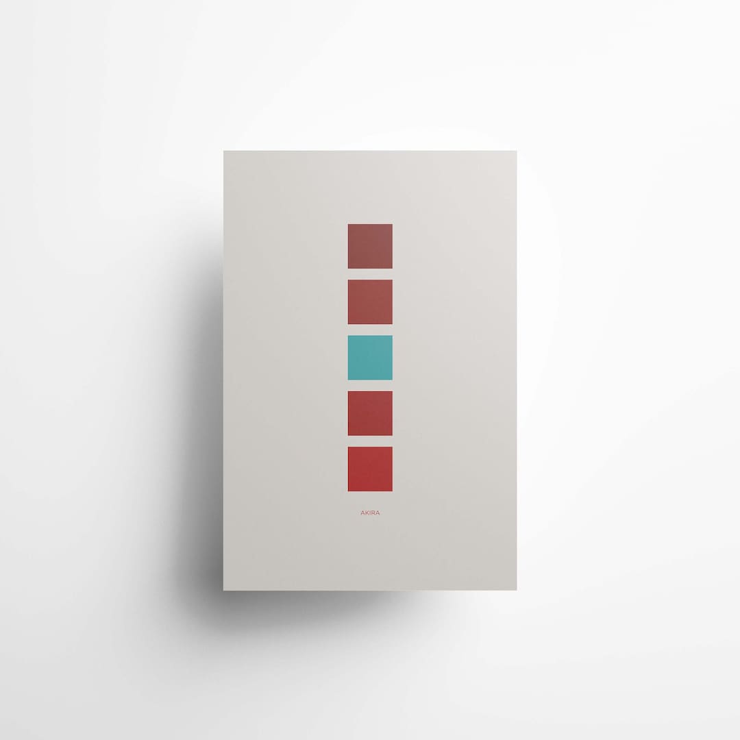 Akira Minimalist Poster, Anime Palette, Colours of Movie & TV Shows ...