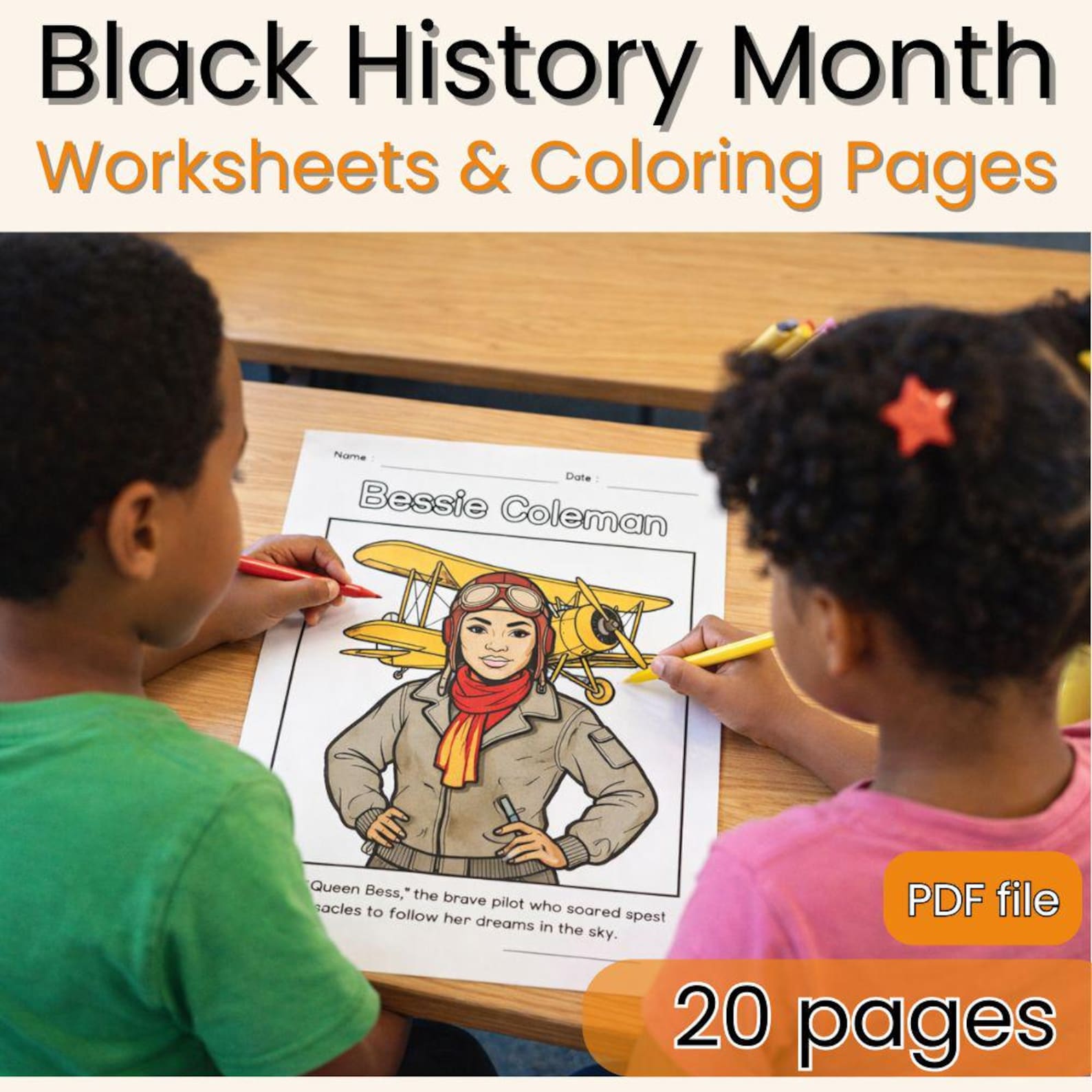 Black History Month Worksheets & Coloring Pages for Kids | Inspiring ...