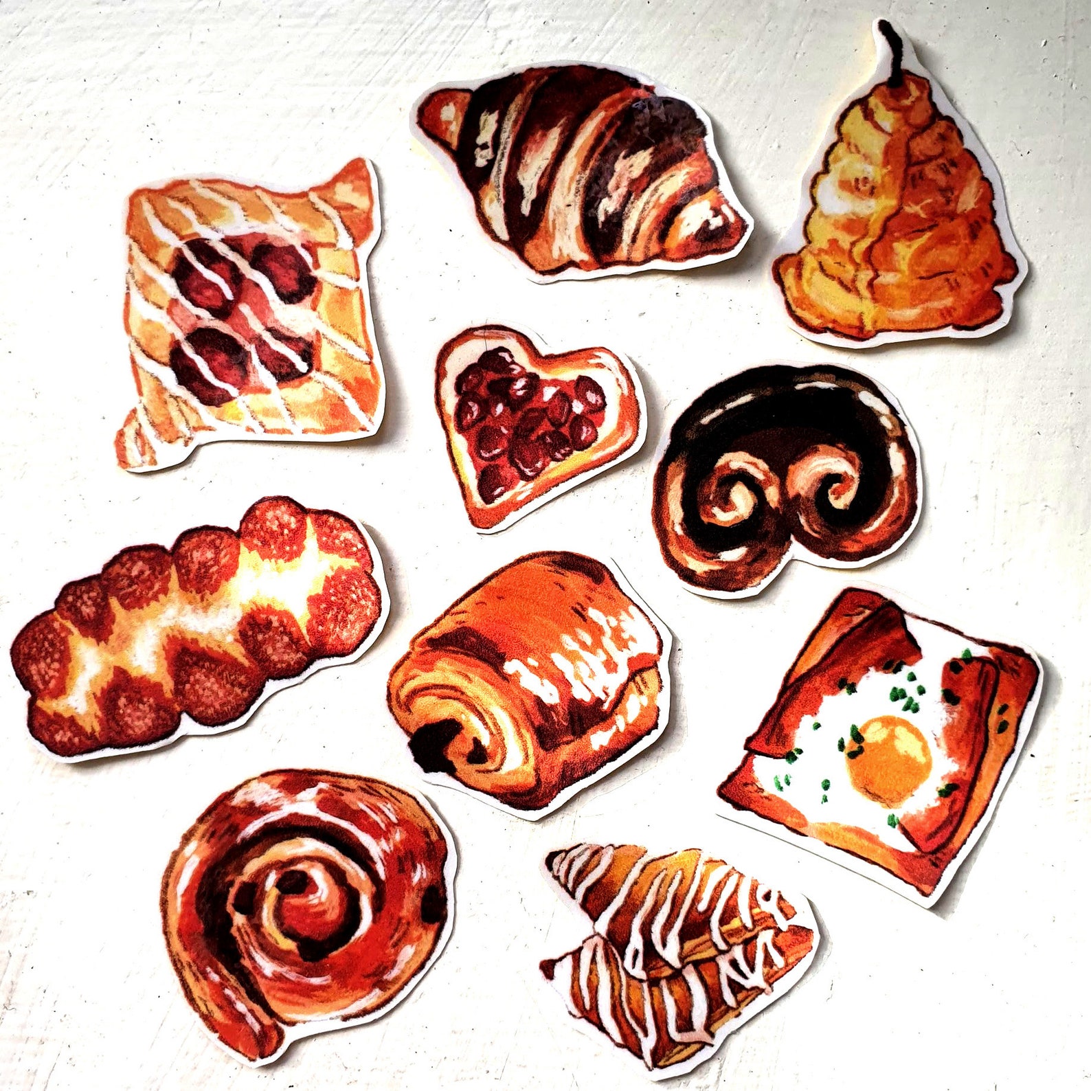 Bakery Sticker Pack 10 Pcs Scrapbooking Cute - Etsy