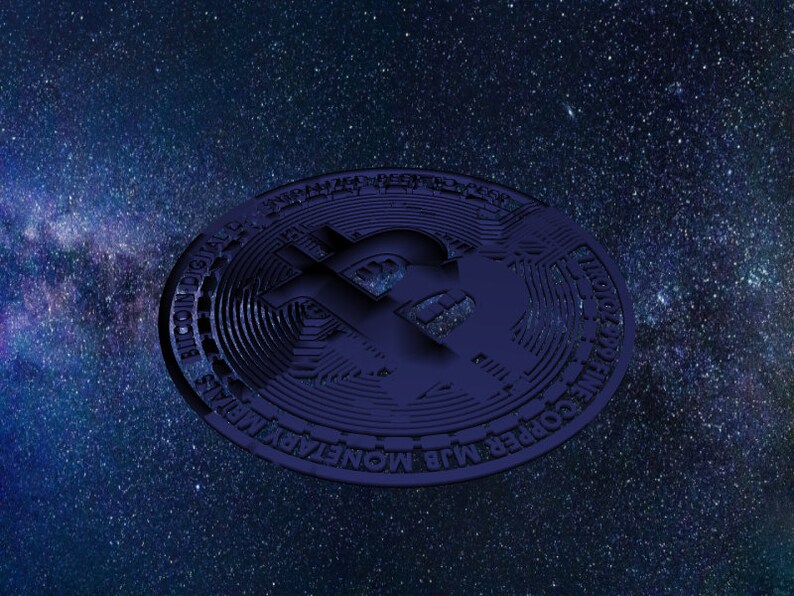STL File: Bitcoin Coin Digital Currency Coin for 3D Printing Download ...