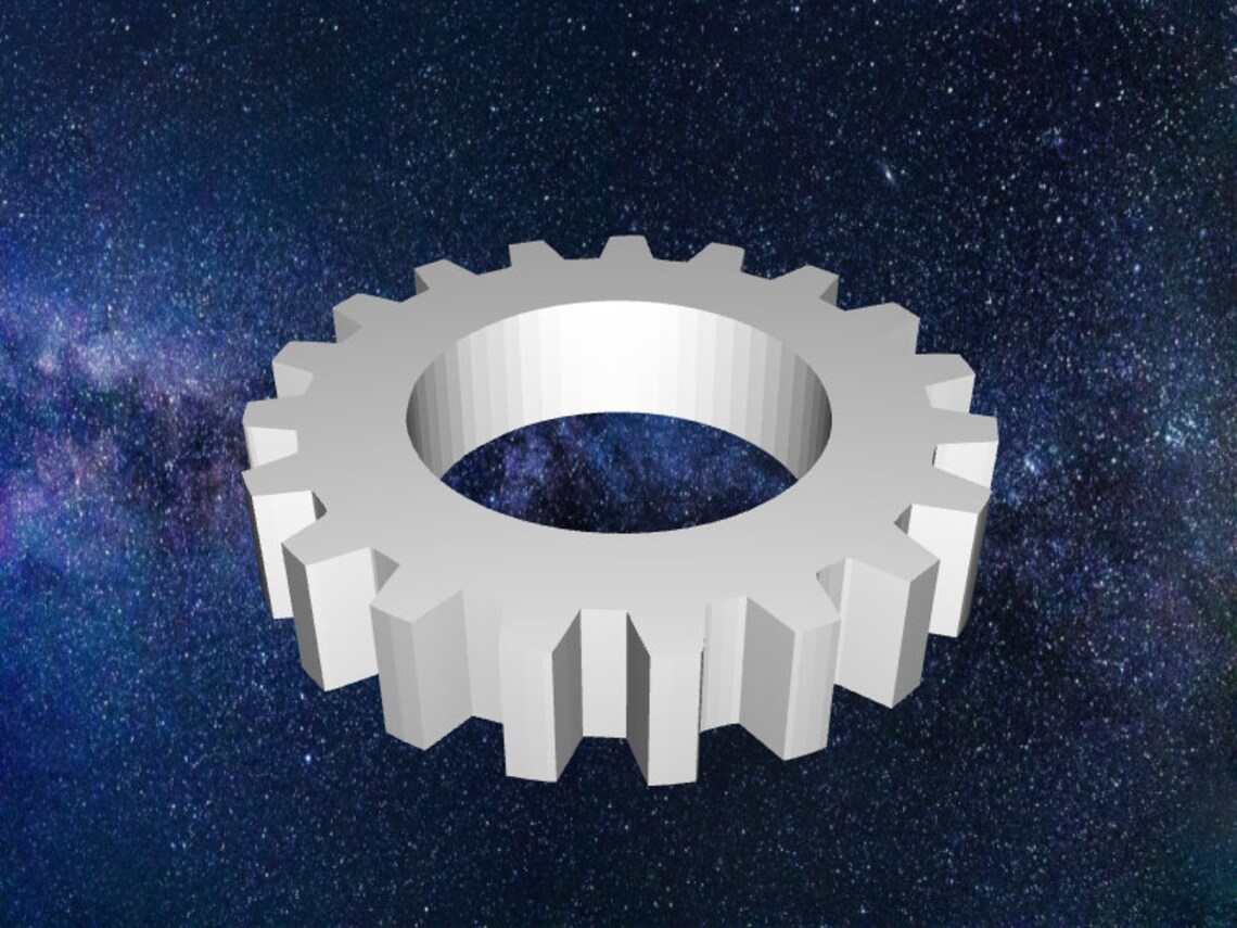 STL File: Mechanical Gear - Part for Engines, Clocks, Robots, Electric ...