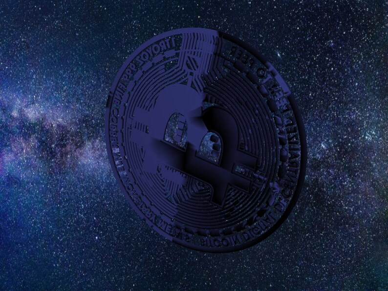 STL File: Bitcoin Coin Digital Currency Coin for 3D Printing Download ...