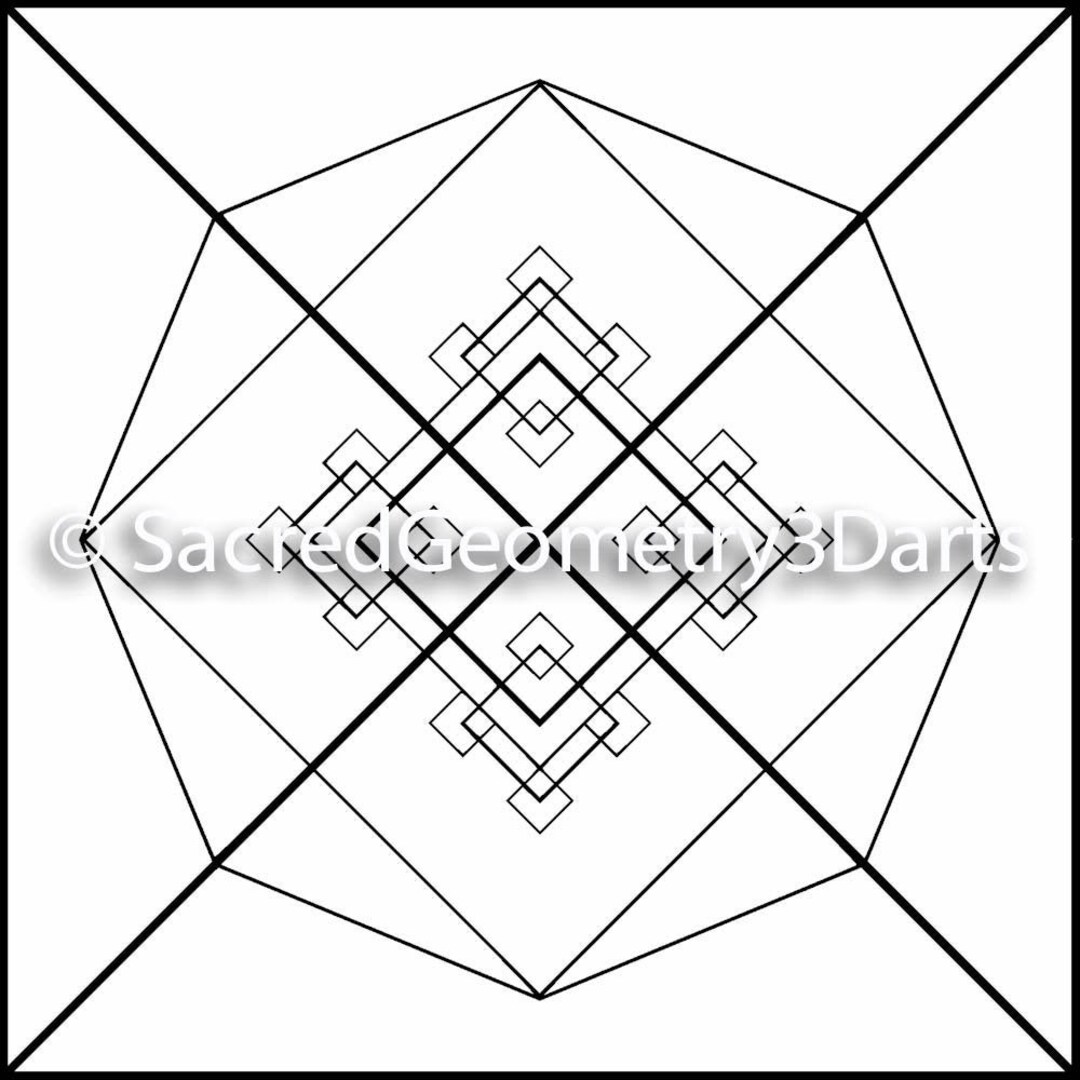 STL File: Cruz - Sacred Geometry Design for 3D Printing - Download - Etsy
