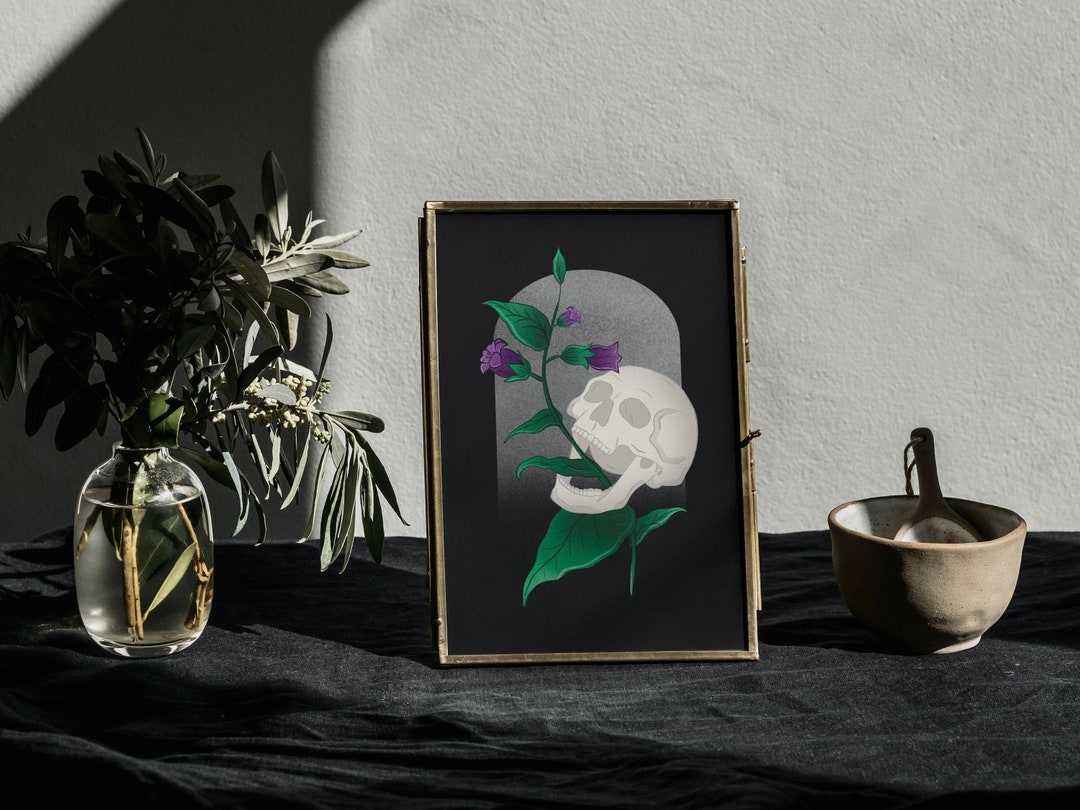 Deadly Nightshade A6-A5 Print Graphic Design Poster Witch Illustration ...