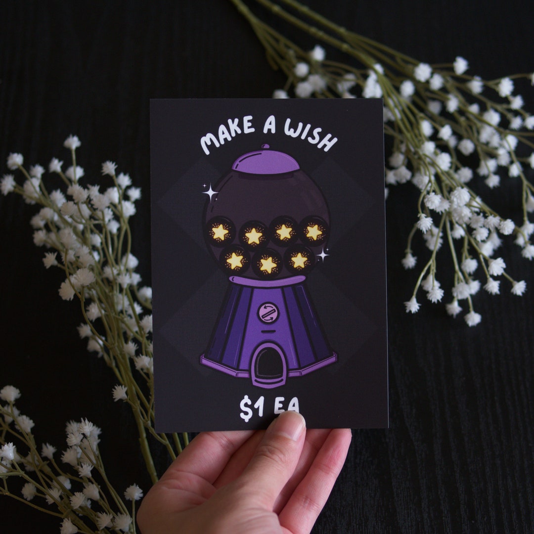 Gachapon, Make a Wish | A6-A5 Print | Graphic Design Poster ...