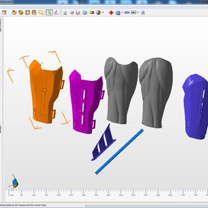 Forearms Gauntlets Two Version for Cosplay Armor 3D Model Digital STL ...