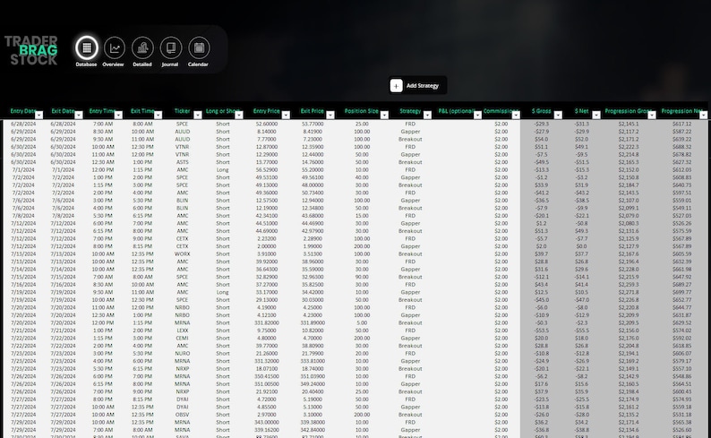 Trademaster Pro Excel Trading Journal: Stock & Crypto Tracker - Etsy