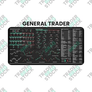 Trader's Premium Desk Mat, Stock Market Cryptocurrency, Forex Trader ...