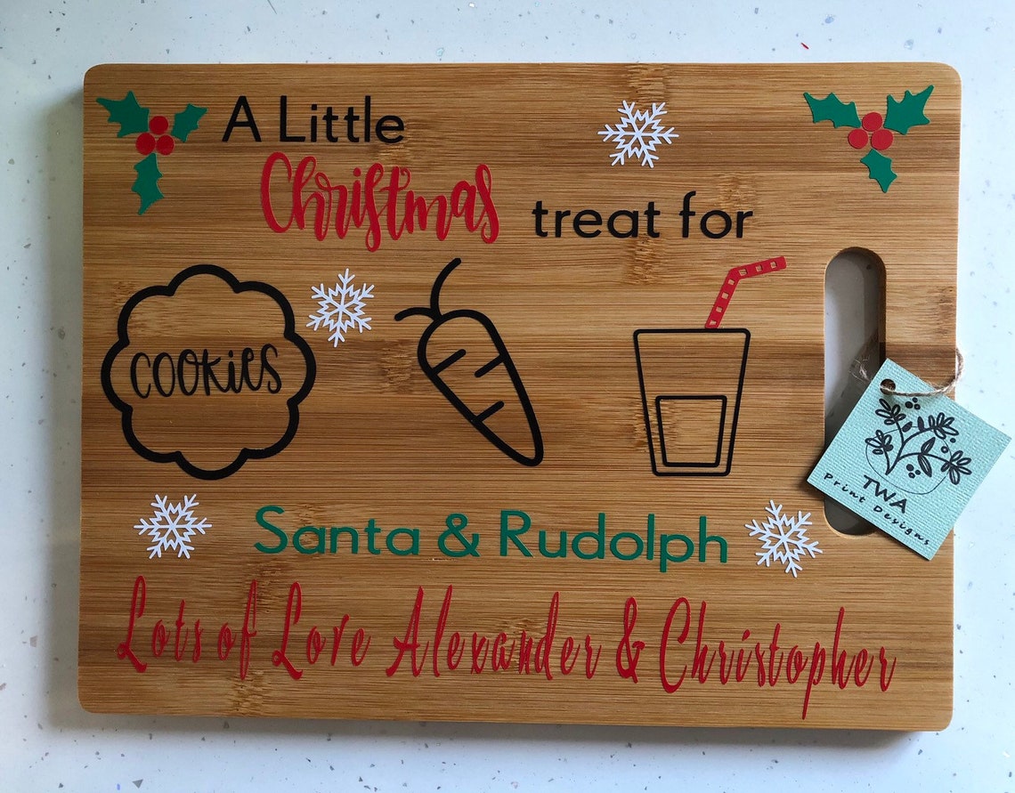Santa Treat Board Christmas Eve Treat Board Christmas Eve | Etsy