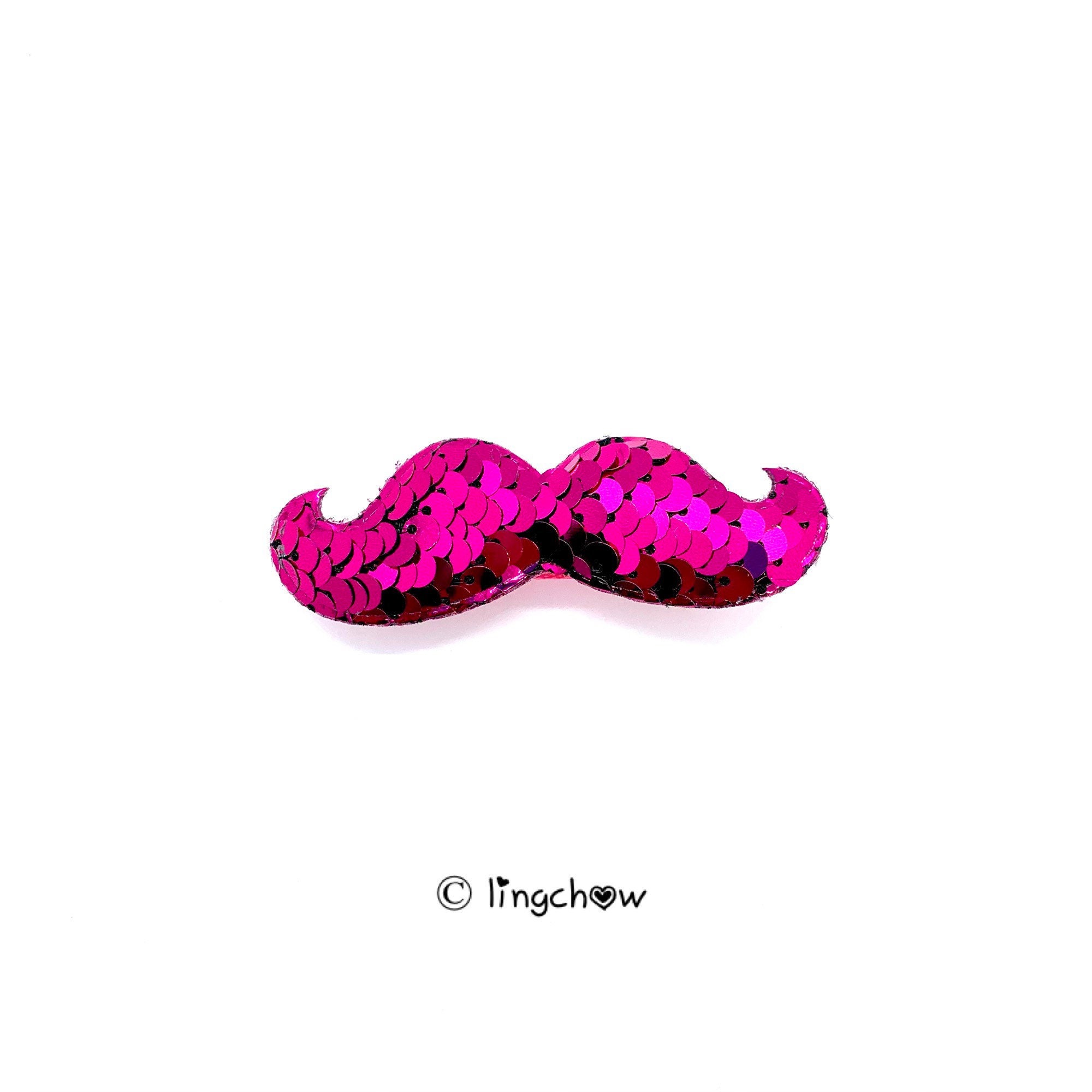 Hot Pink Mustache