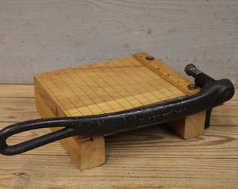 Small Vintage Paper Cutter - Etsy