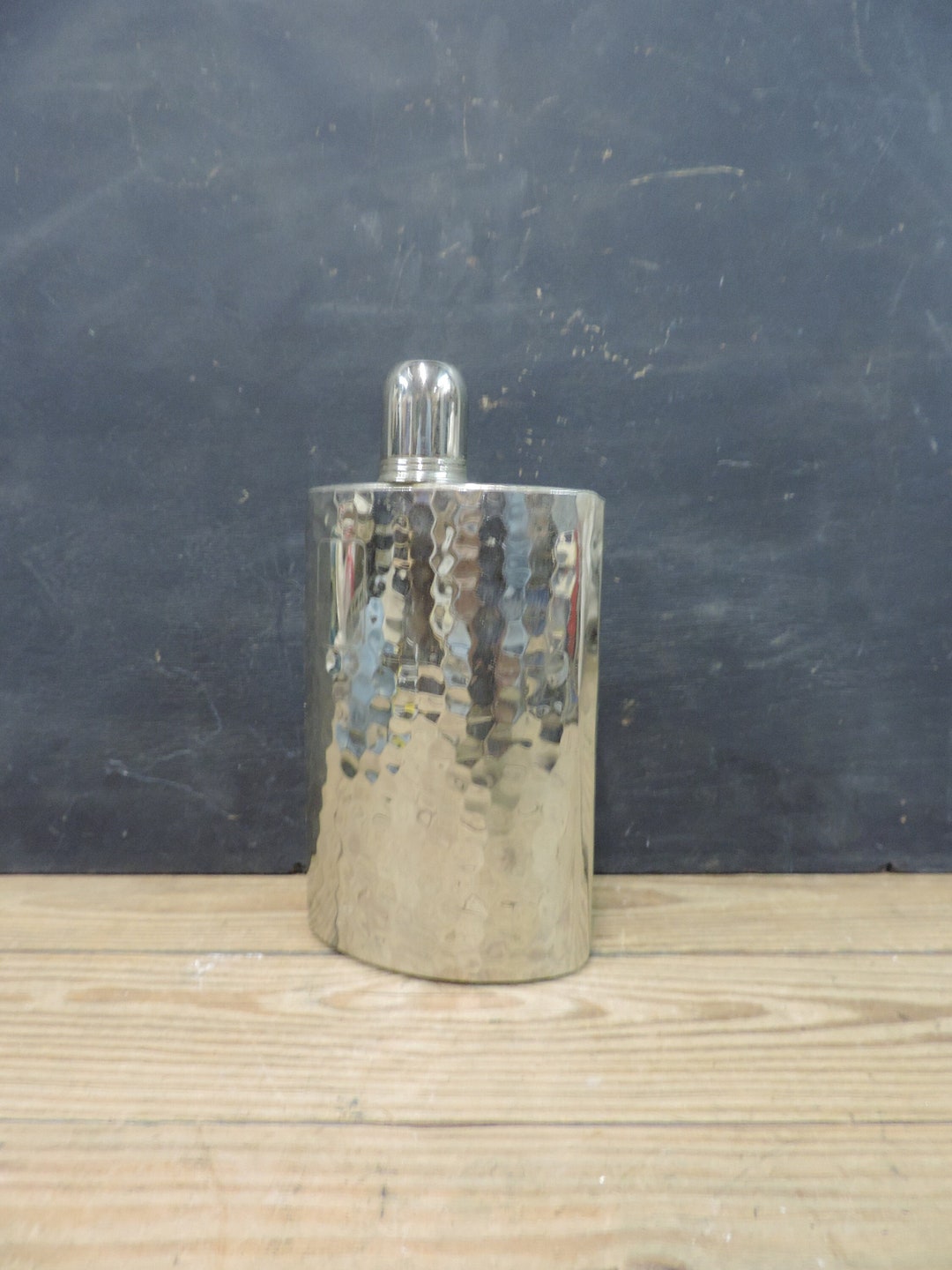 Vintage Hammered Metal Hip Flask Made in Germany - Etsy