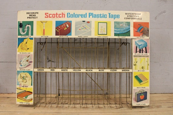 Vintage Scotch Tape Tabletop Display Store Display - Etsy