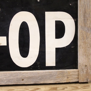 Vintage Metal Transportation Co-op Sign With Wood Frame | Metal Signs ...