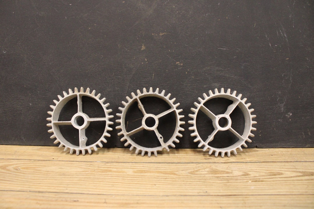 Three Aluminum Gumball Machine Gears Industrial Steampunk Components - Etsy