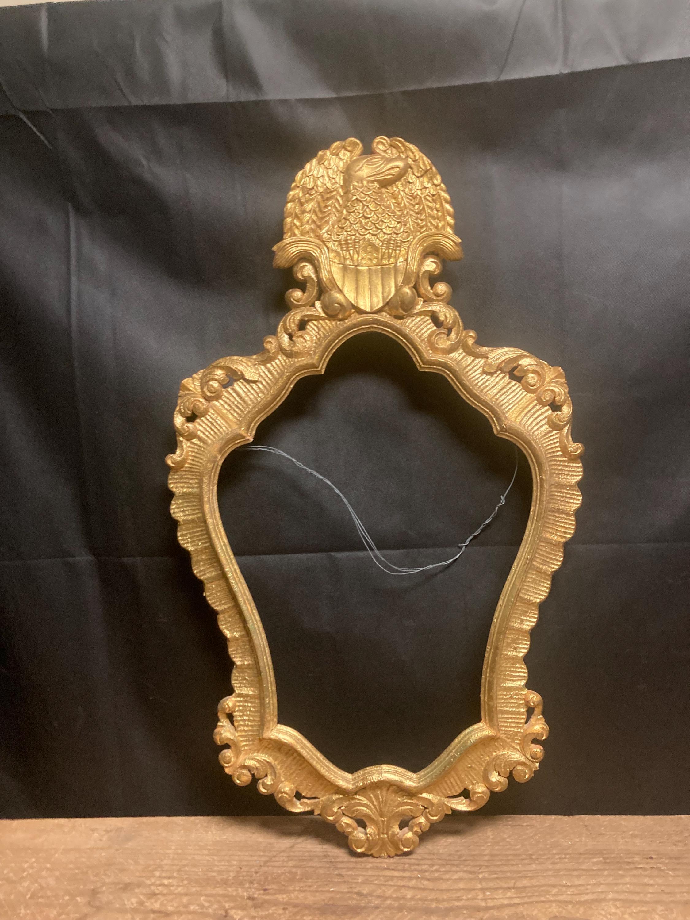 Vintage Federalist Mirror Frame With Carved Eagle - Etsy