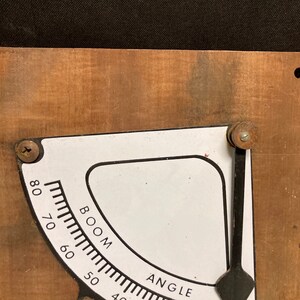 Antique Porcelain Boom Angle Gauge | Antique Metal Signs - Etsy