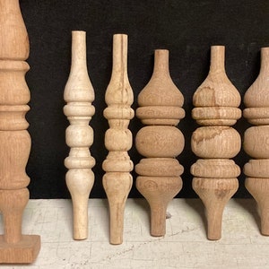 10 Assorted Wooden Spindles - Etsy