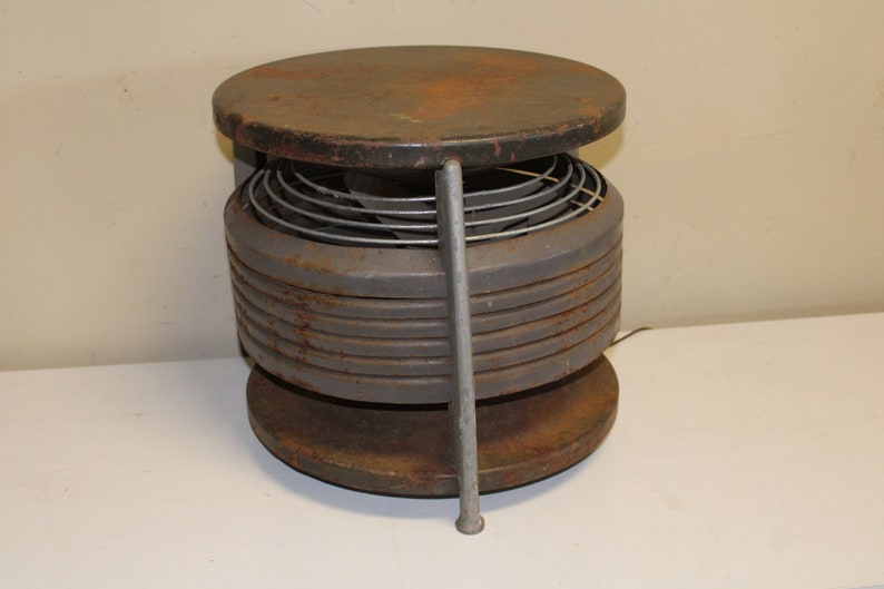 Vintage WORKING Metal Fasco Fan Stool Hassock Ottoman | Etsy