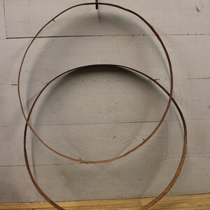 Set of Two Vintage Rivetted Barrel Rings Whiskey Barrel - Etsy