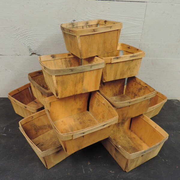 Wood Berry Baskets - Etsy