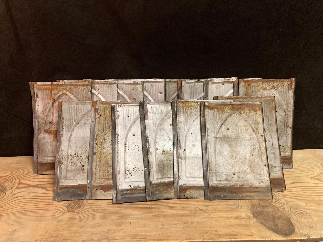 15 Vintage Embossed Metal Roofing Shingles - Etsy