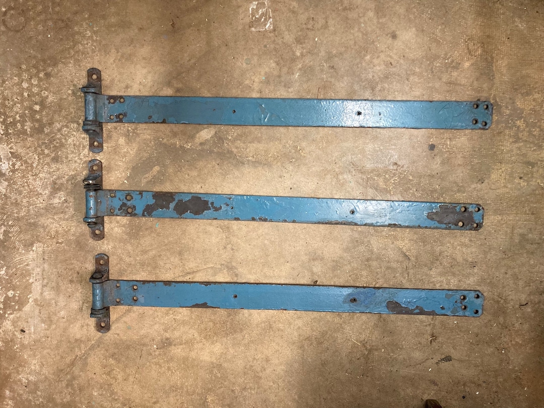 Set of 3 HUGE Rustic Hinges | Front Door | Barn Door | Loft Design - Etsy