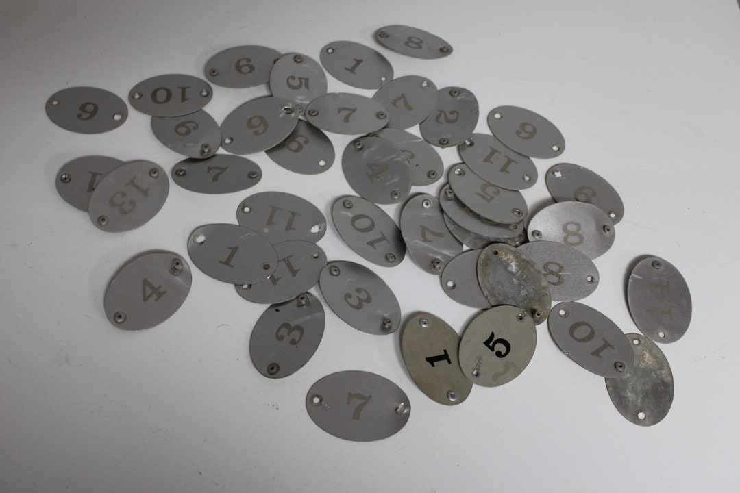 Vintage Stadium Seat Numbers | Aluminum Numbers - Etsy