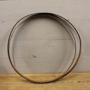 Set of Two Vintage Rivetted Barrel Rings Whiskey Barrel - Etsy