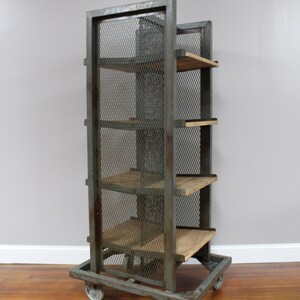 Double Sided Rolling Industrial Shelf Store Display - Etsy