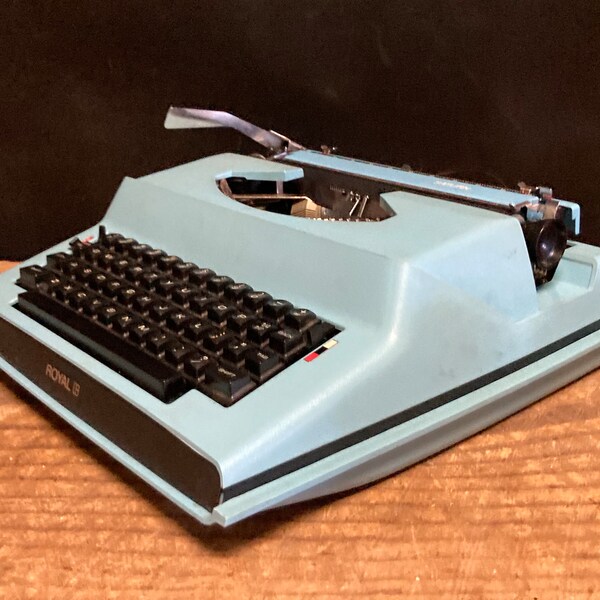 Blue Typewriter - Etsy