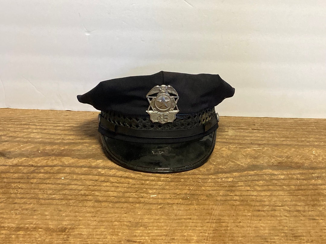 Vintage Obsolete Police Hat Size 7 and 1/8 - Etsy