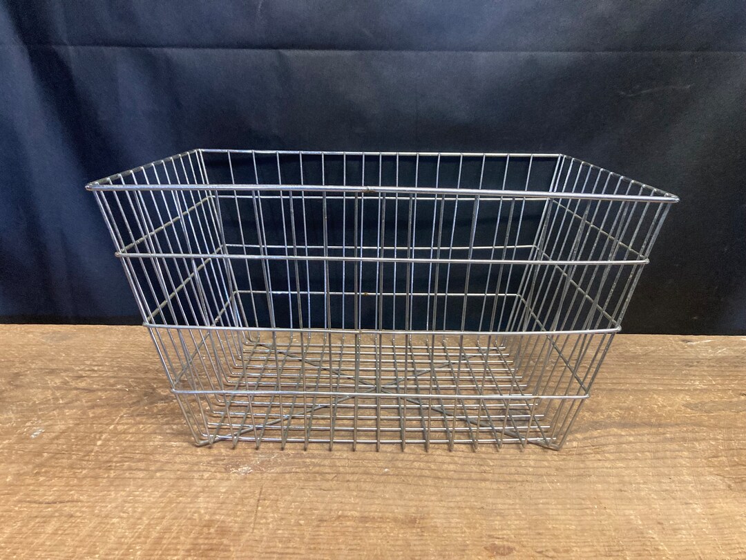 Three Large Wire Baskets | Laundry Baskets | Vertical Storage - Etsy