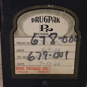 Pair of Vintage Pharmacy Boxes Prescription File Boxes - Etsy