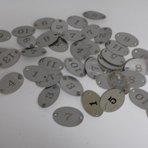 Vintage Stadium Seat Numbers | Aluminum Numbers - Etsy