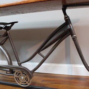 Repurposed Vintage Bicycle Console Table - Etsy
